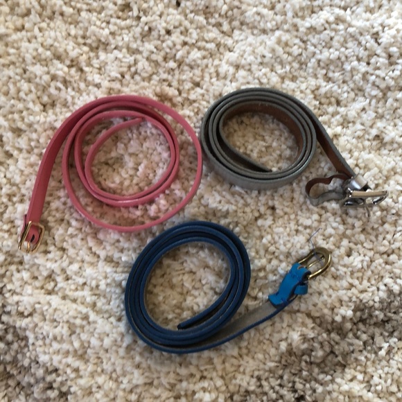 J. Crew | Accessories | 4 Jcrew Belts In Silver Blue And Pink And Cream ...